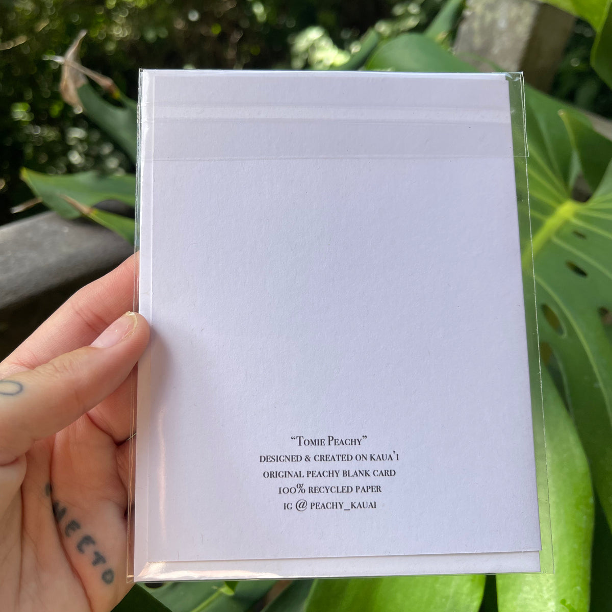 Tomie Peachy Card - Fan Art, Recycled Paper, Spooky – peachykauai