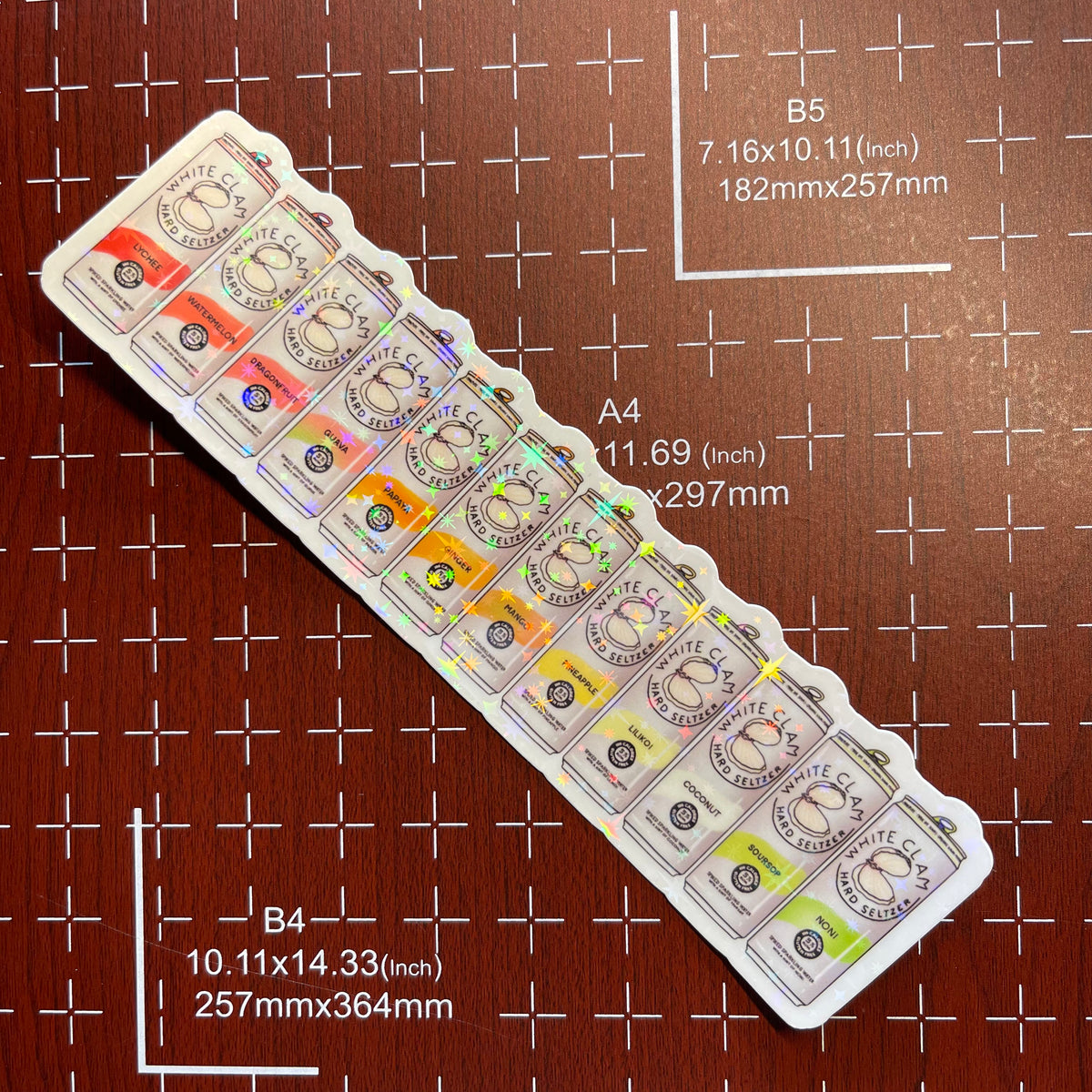 Whiteclam Flavors - Sticker, Rainbow, Punny, White Claw – peachykauai